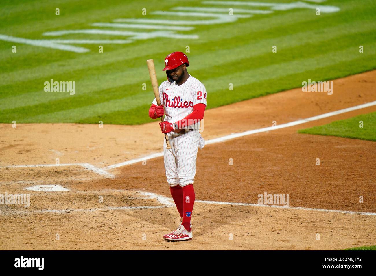 Philadelphia Phillies' Roman Quinn plays during a baseball game against ...