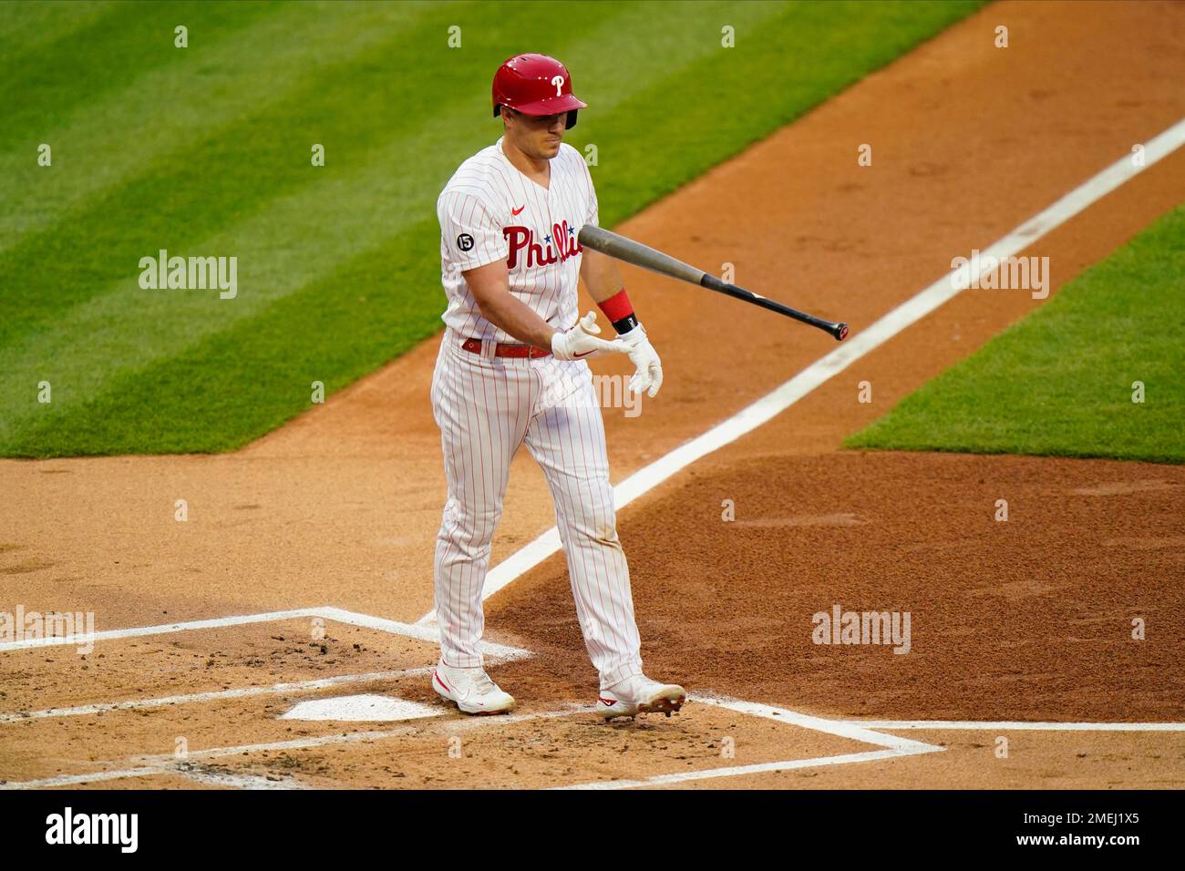 Philadelphia Phillies' J.T. Realmuto plays during a baseball game ...
