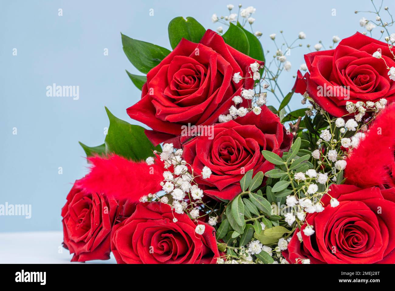 beautiful bouquet of fresh red roses. Congratulations on Mother's Day ...