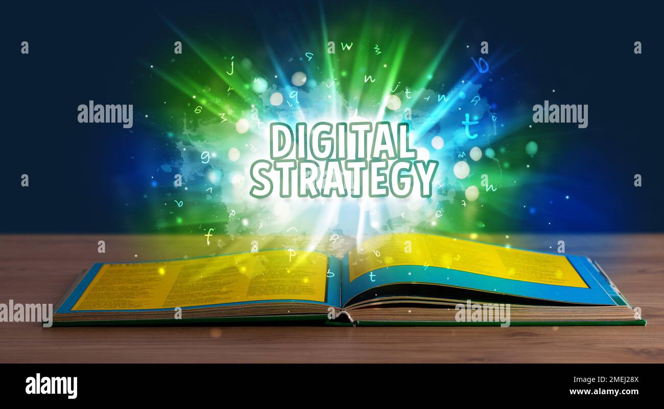 Educational inscription coming out from an open book Stock Photo - Alamy