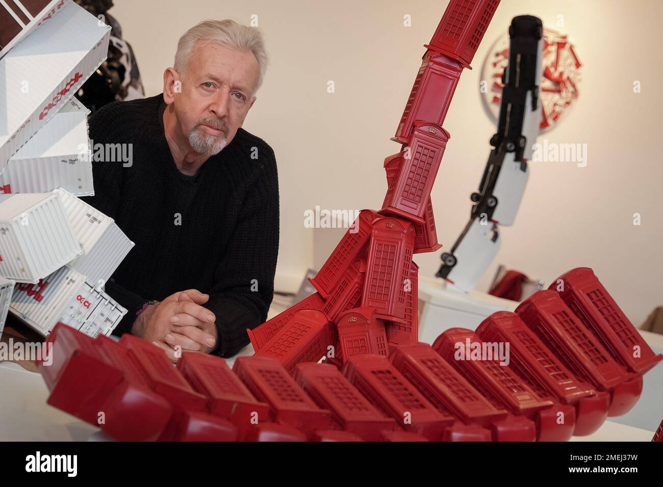 London, UK. 24th January 2023. ‘Heavy Metal’ large-scale maquettes by ...