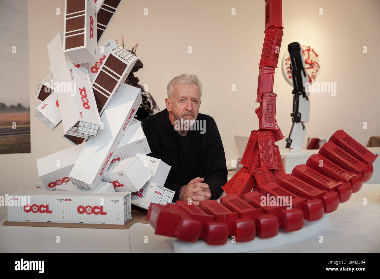 London, UK. 24th January 2023. ‘Heavy Metal’ large-scale maquettes by ...