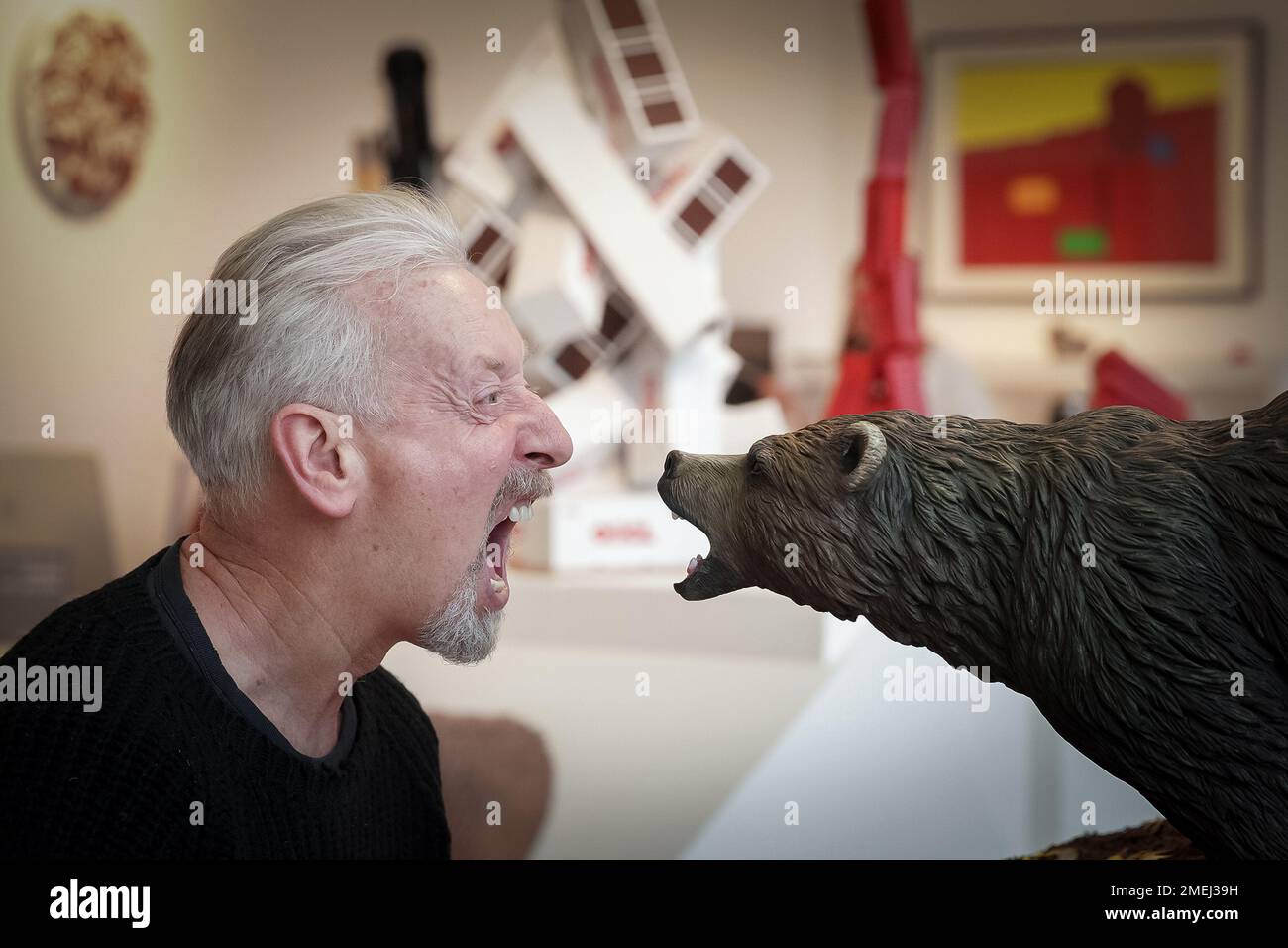 London, UK. 24th January 2023. ‘Heavy Metal’ large-scale maquettes by ...