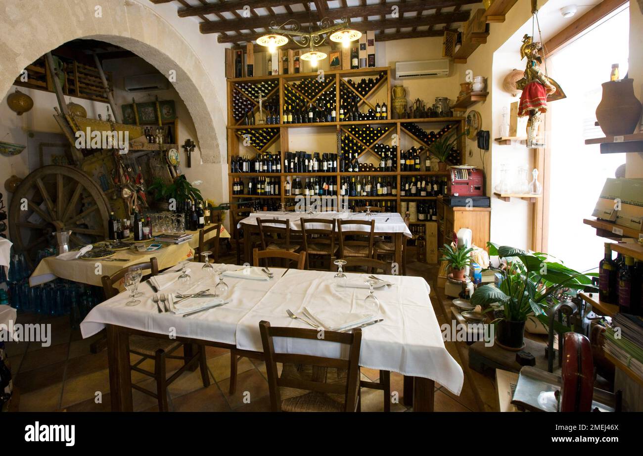 The restaurant Trattoria Cantina Siciliana in Trapani, interior image ...
