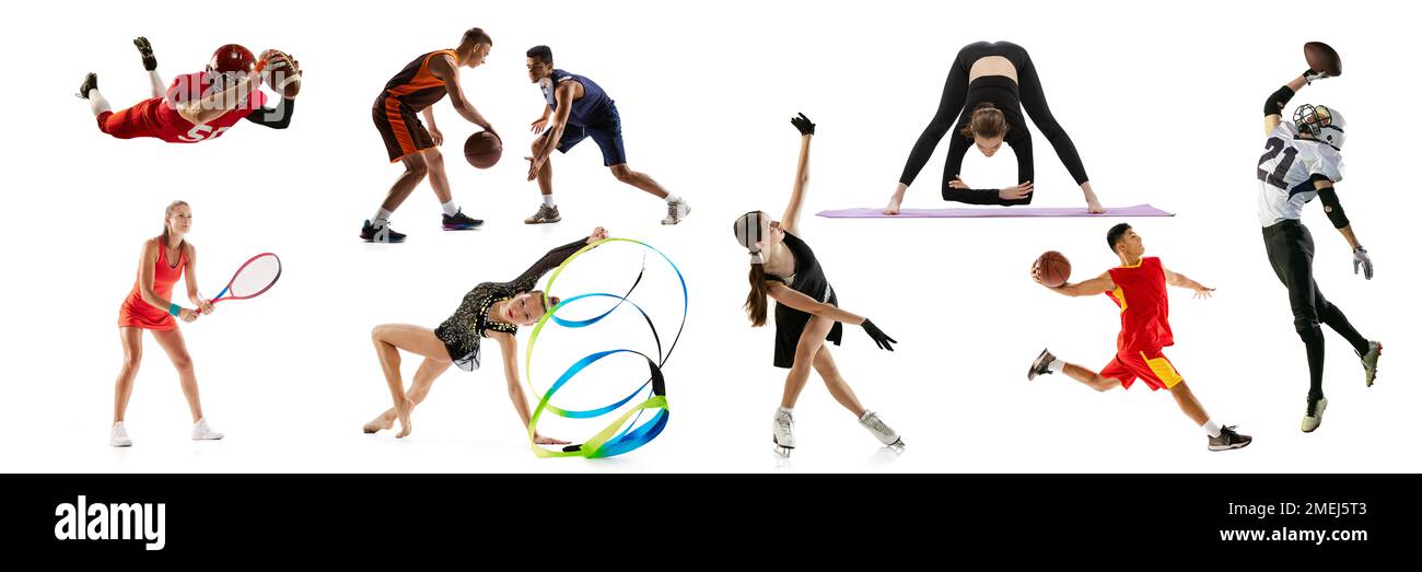 American football, basketball, tennis players, figure skater and ...