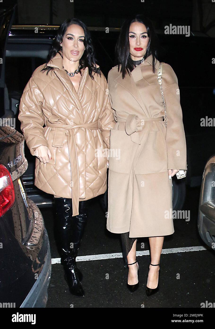 New York, NY, USA. 23rd Jan, 2023. Brie Bella and Nikki Bella seen at ...