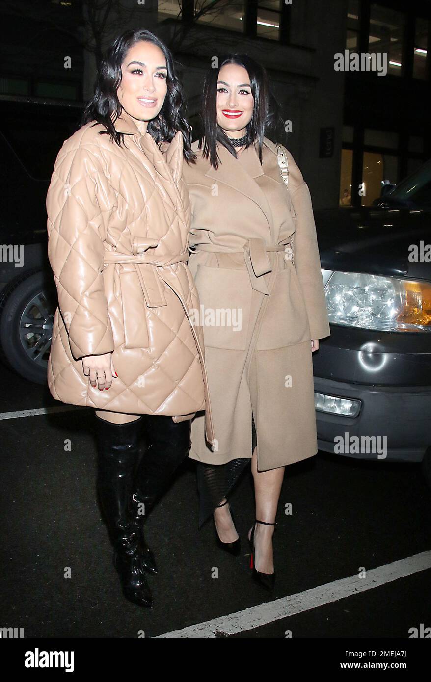 New York, NY, USA. 23rd Jan, 2023. Brie Bella and Nikki Bella seen at ...