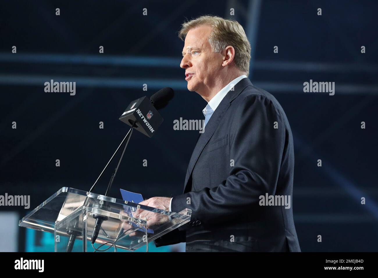 NFL Commissioner Roger Goodell announces a selection during the 2nd ...