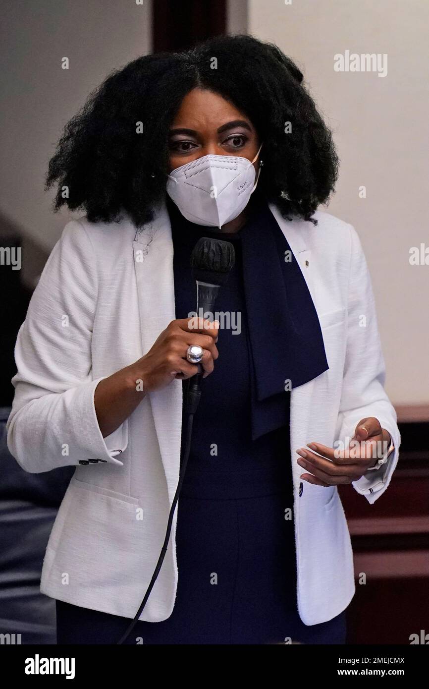 Florida Rep. Fentrice Driskell speaks during a legislative session ...