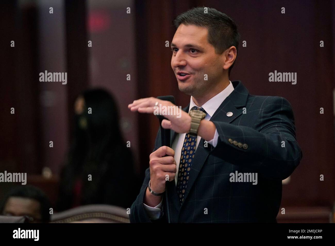 Florida Sen. Danny Burgess speaks during a legislative session, Friday ...