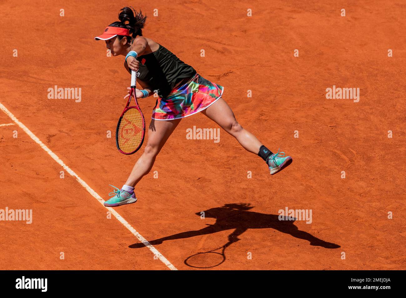 Japan's Misaki Doi serves to Japan's Naomi Osaka during their match at ...