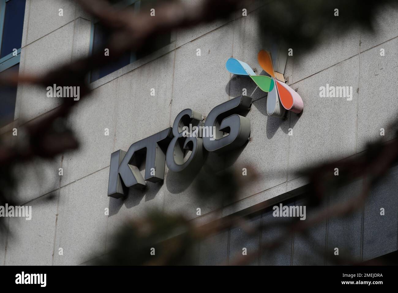 A logo of KT&G is seen at its Seoul Office Building in Seoul, South ...
