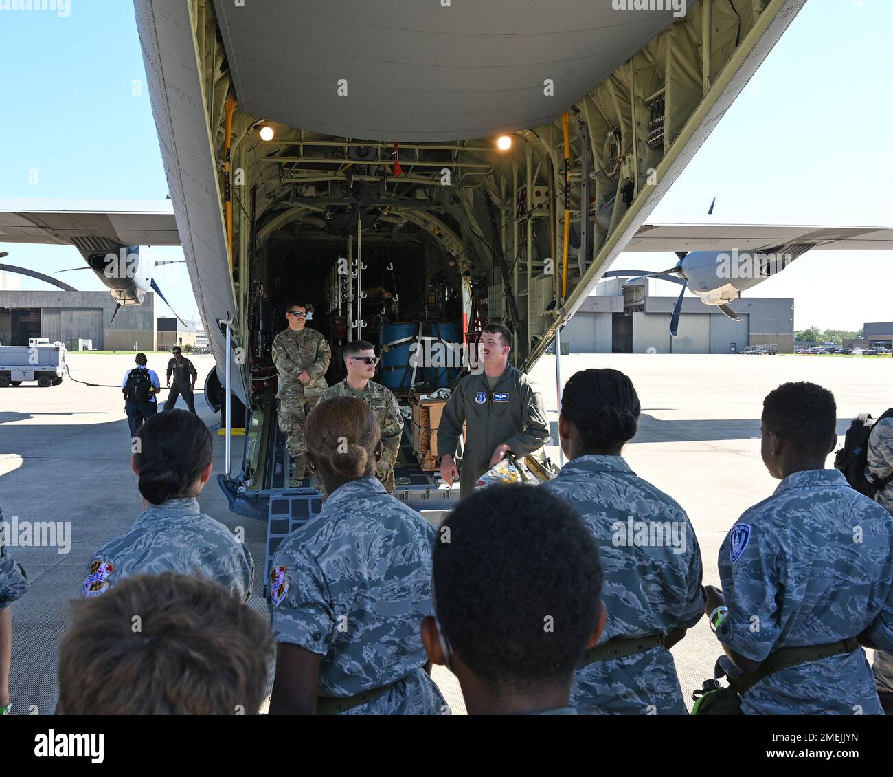 A C-130 crew chief assigned to the West Virginia Air National Guard ...