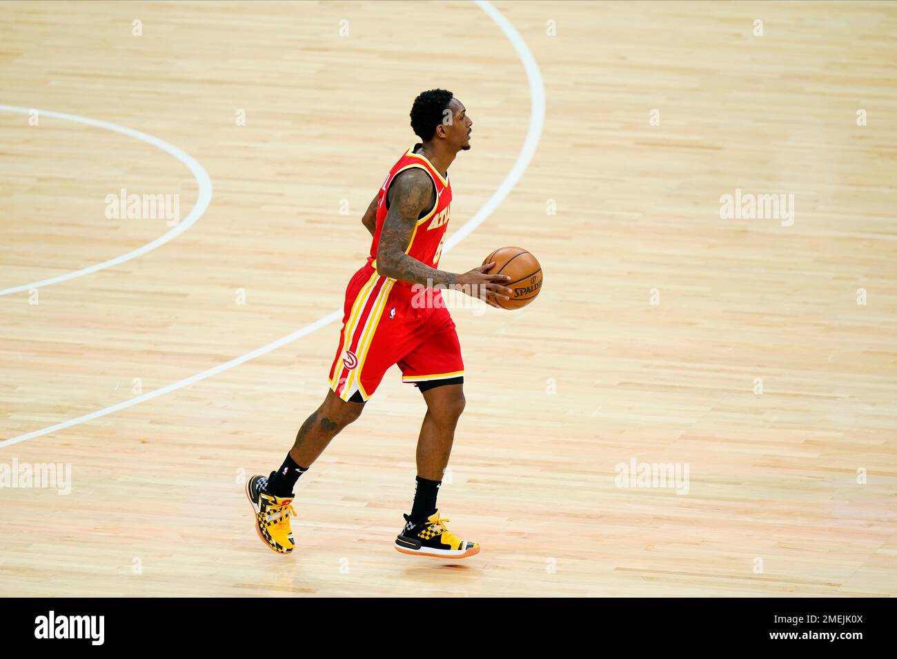 Atlanta Hawks' Lou Williams plays during an NBA basketball game against ...