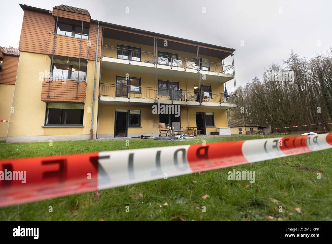 Kamen, Germany. 24th Jan, 2023. Two dead after fire in facility for ...