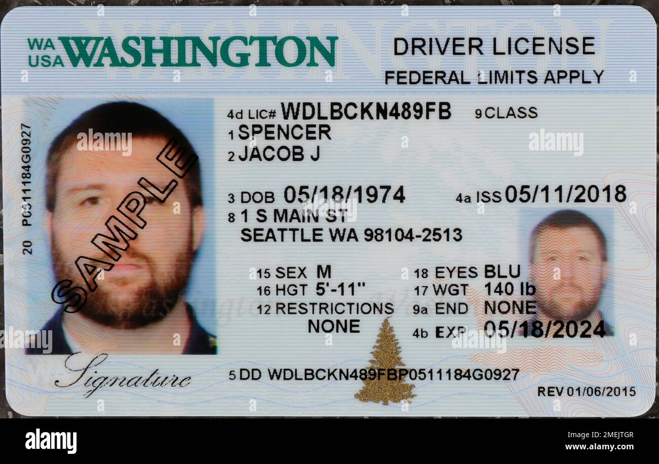 FILE - In this June 22, 2018, file photo a sample copy of a Washington ...