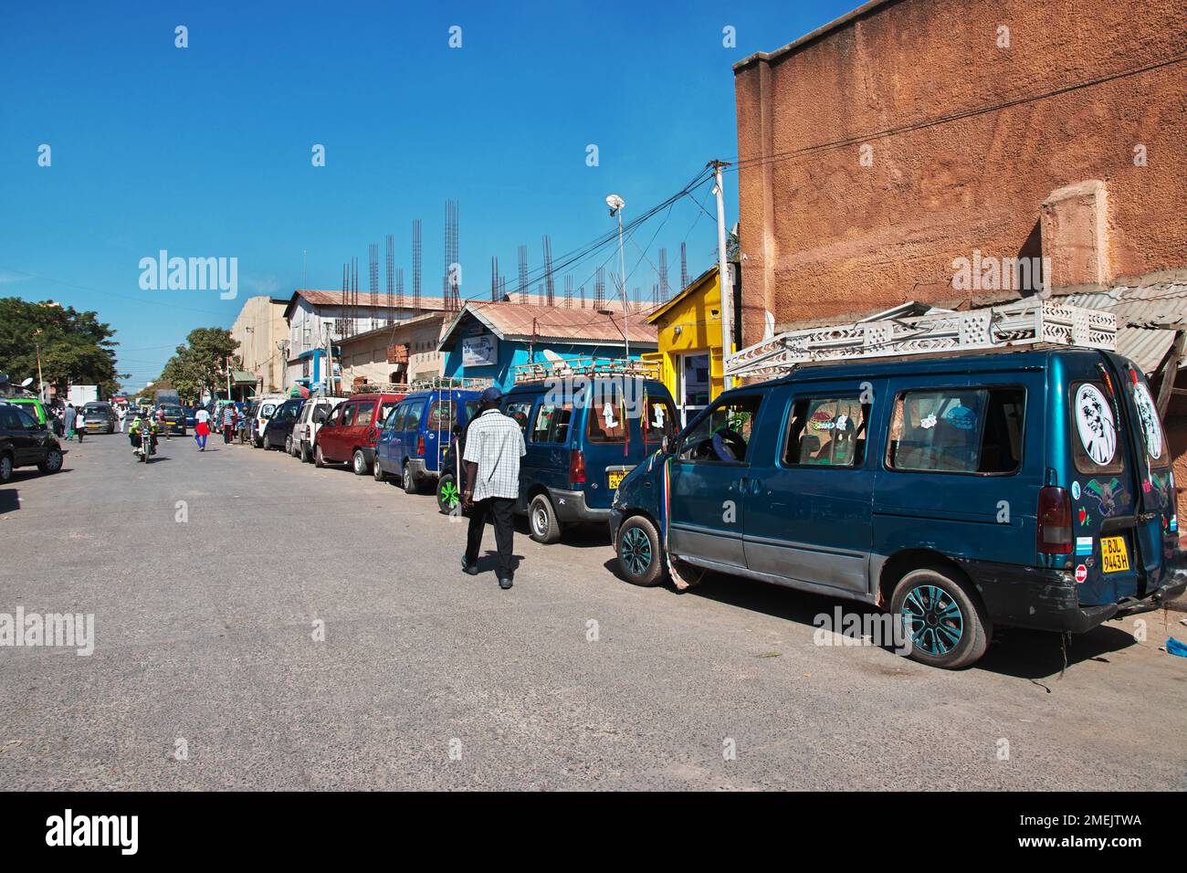 Vintage street in Banjul, Gambia, West Africa Stock Photo - Alamy
