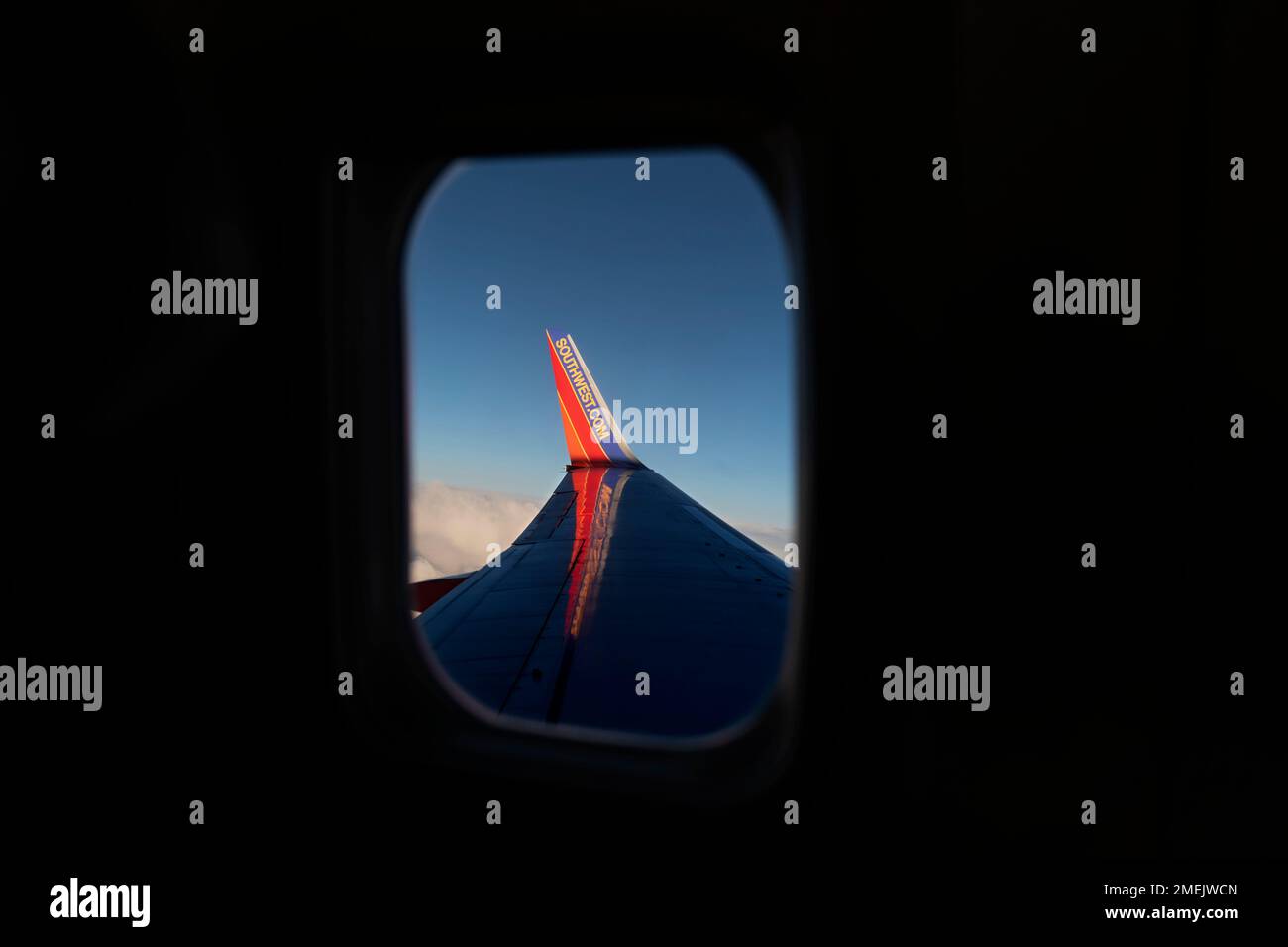 A Southwest airplane flies from Providence, R.I. to Orlando, Fla ...