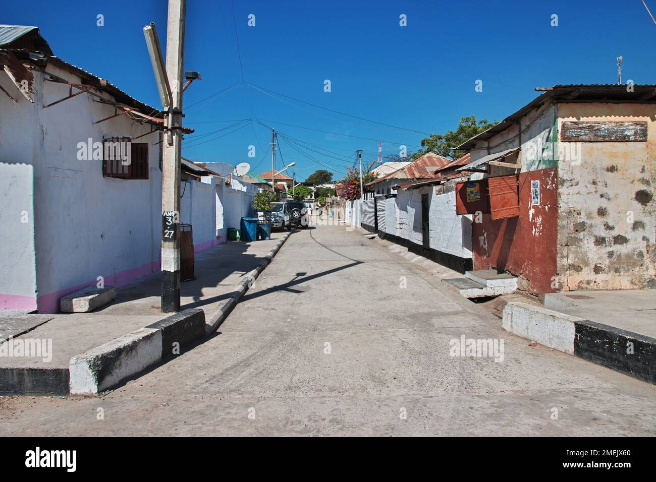 Vintage street in Banjul, Gambia, West Africa Stock Photo - Alamy