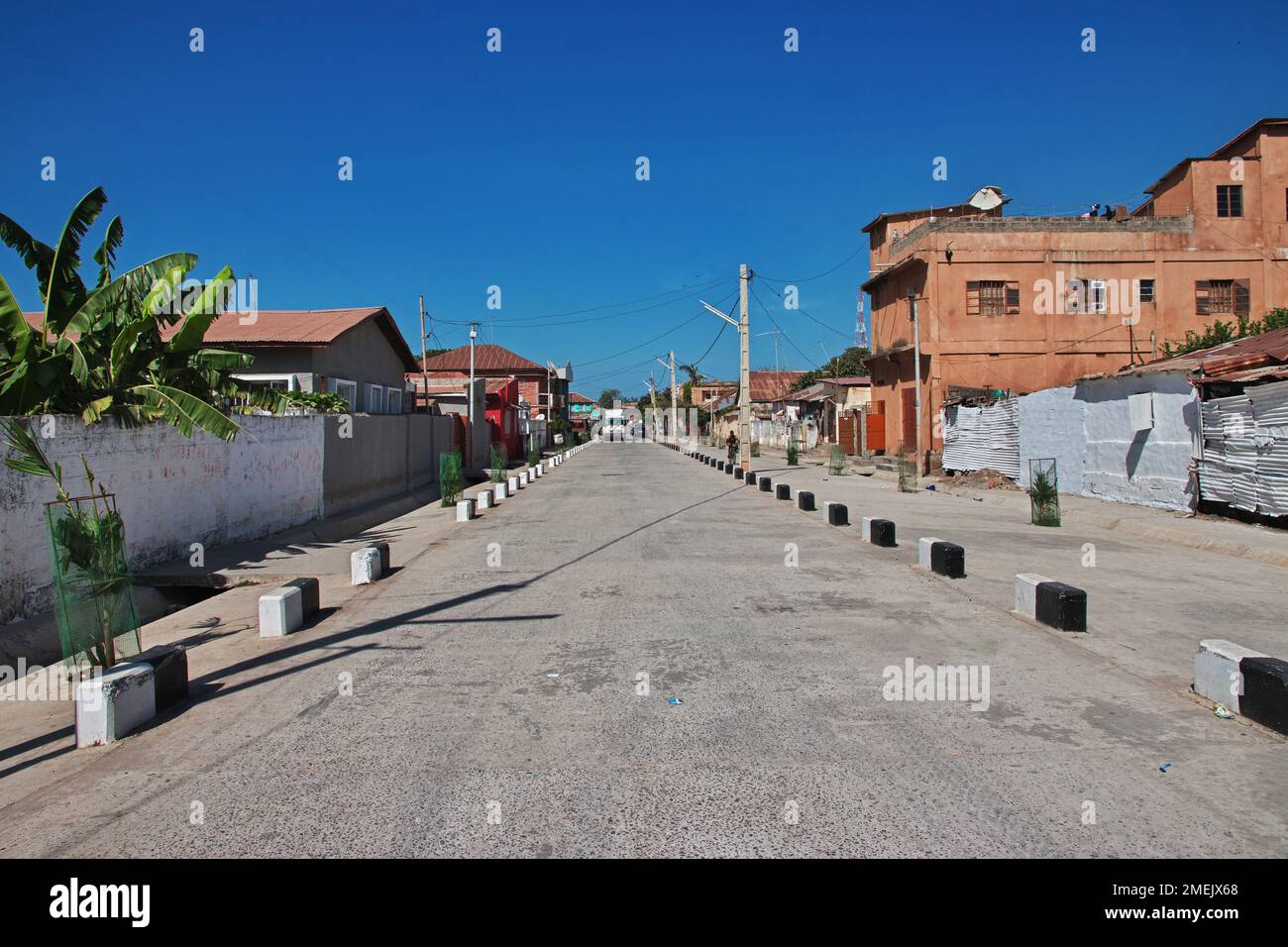Vintage street in Banjul, Gambia, West Africa Stock Photo - Alamy