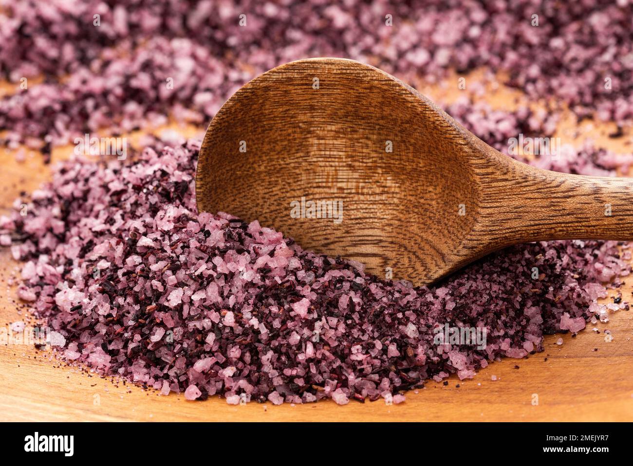 Organic hibiscus salt in the spoon - Fine crystals for Seasoning Stock ...