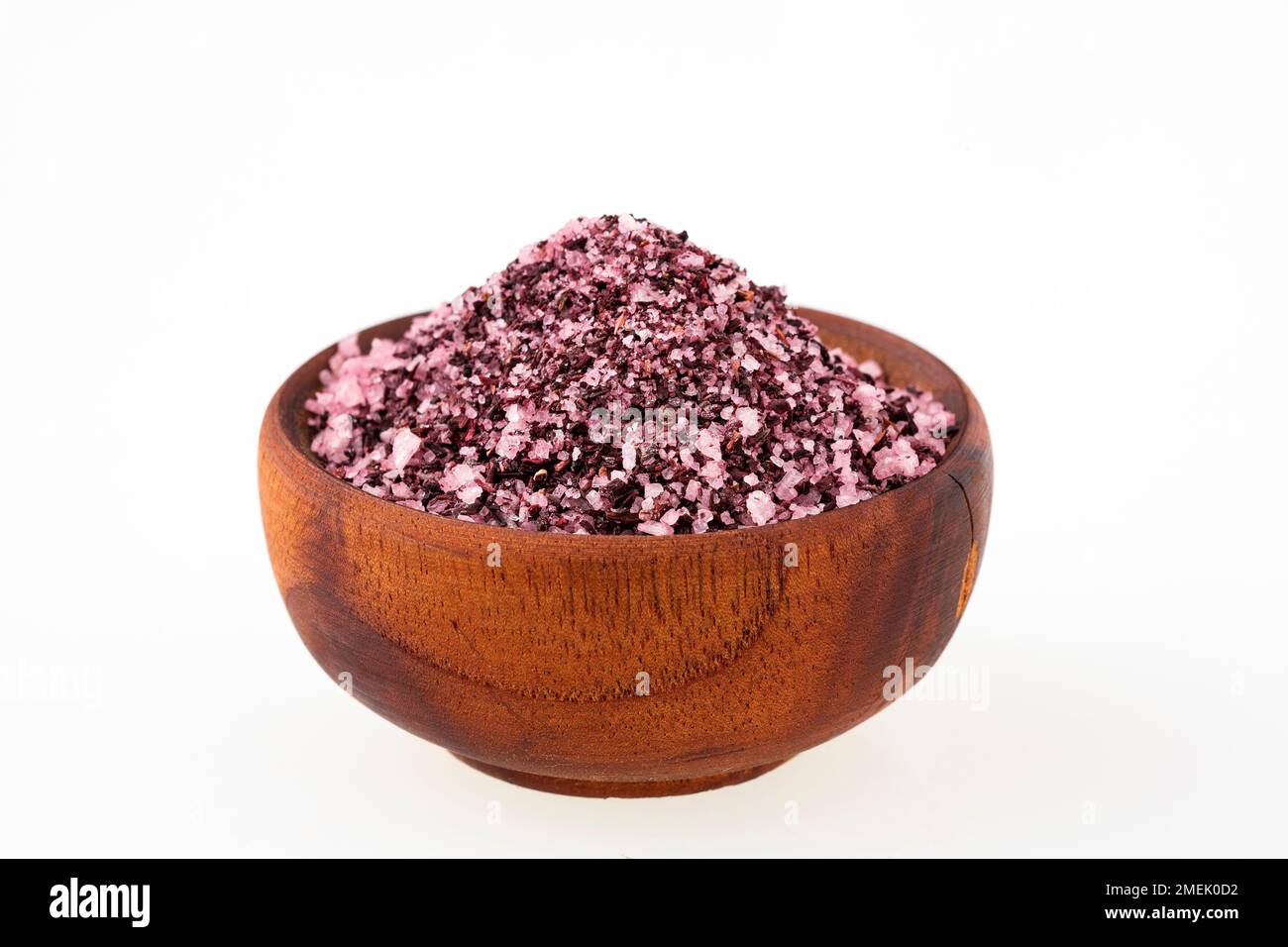 Hibiscus salt in bowl - Fine crystals for seasoning Stock Photo - Alamy
