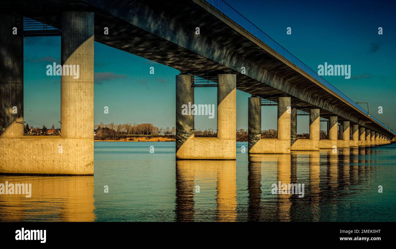The Rügen Bridge On The Rügen Dam Between The Island And Stralsund ...