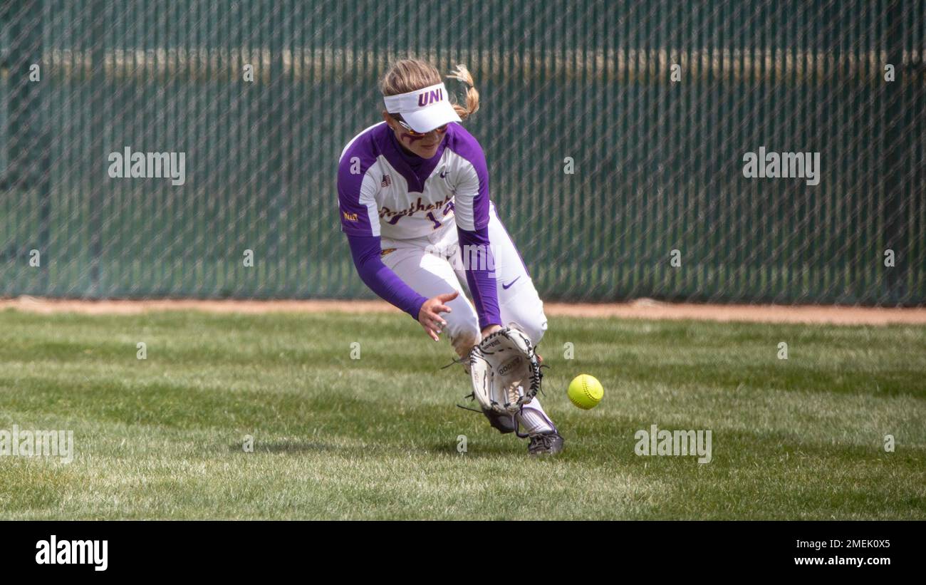 Northern Iowa's Madison Parks during an NCAA softball game on Saturday ...