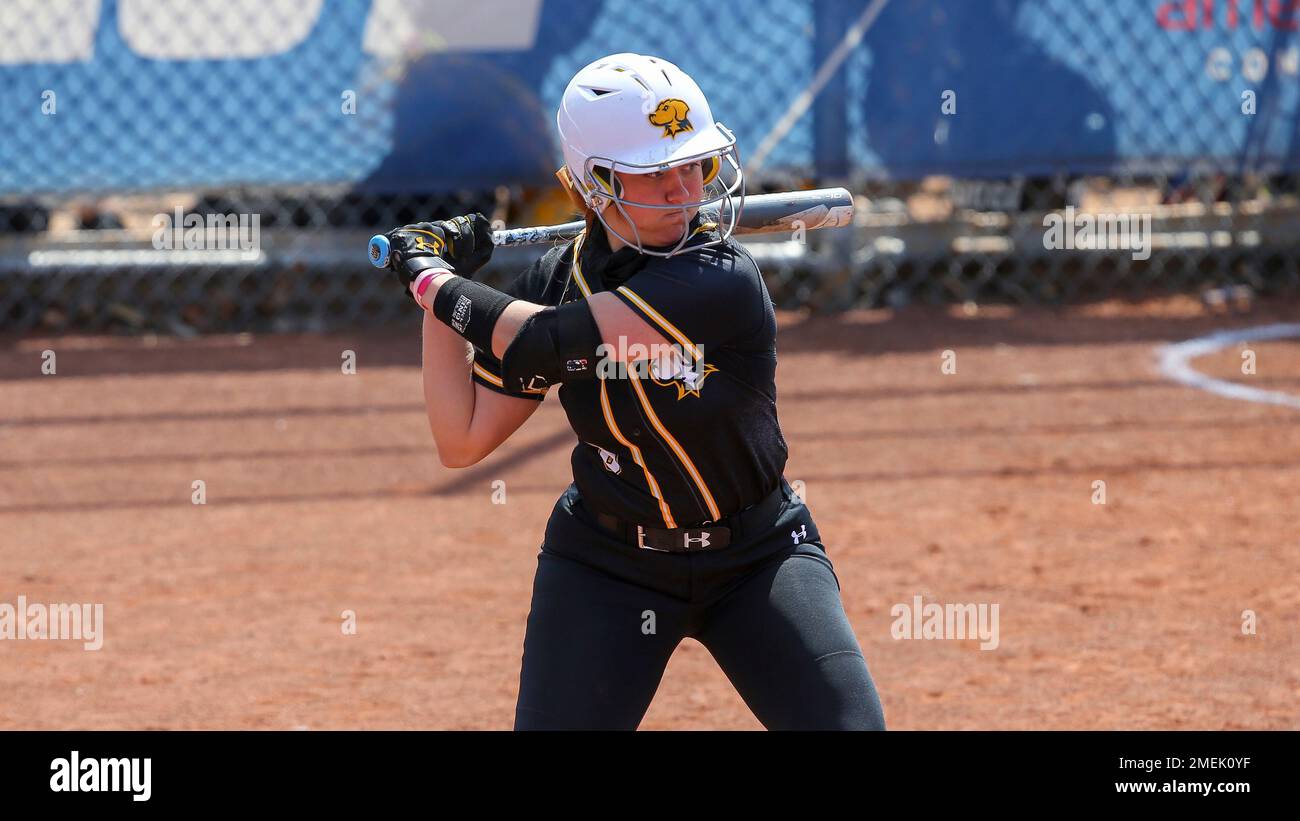 UMBC's Meghan Dempsey (6) during an NCAA softball game against UMass ...