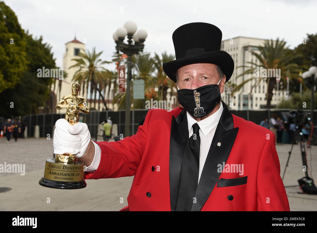 Gregg Donovan in El Pueblo de Los Angeles Plaza across from the Oscars ...