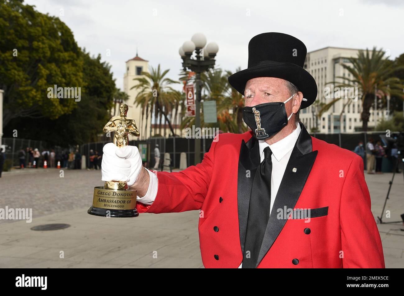 Gregg Donovan in El Pueblo de Los Angeles Plaza across from the Oscars ...