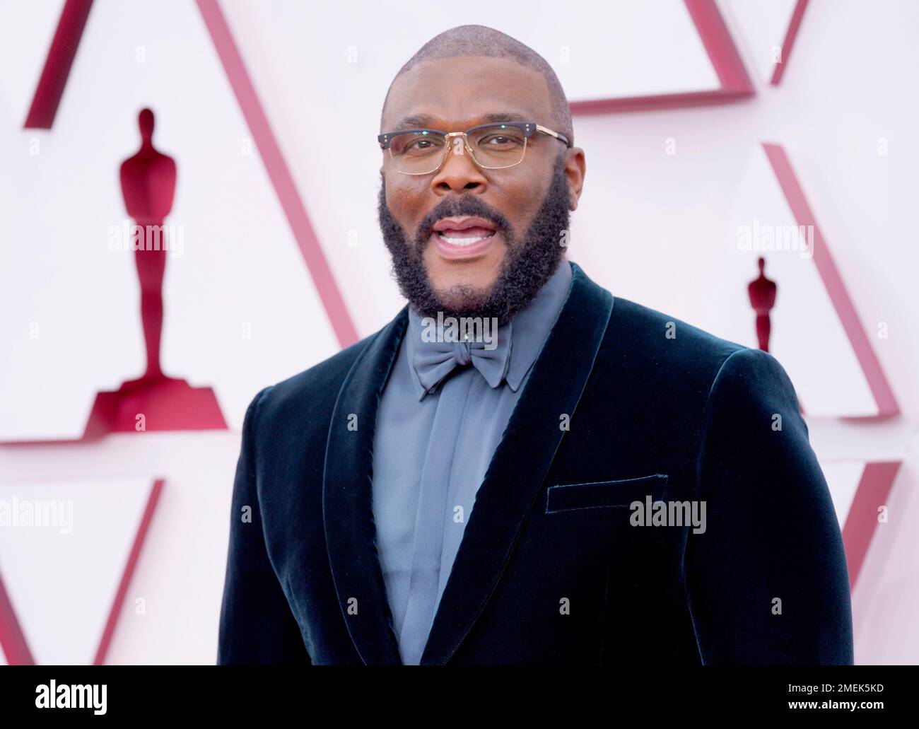Tyler Perry arrives at the Oscars on Sunday, April 25, 2021, at Union ...