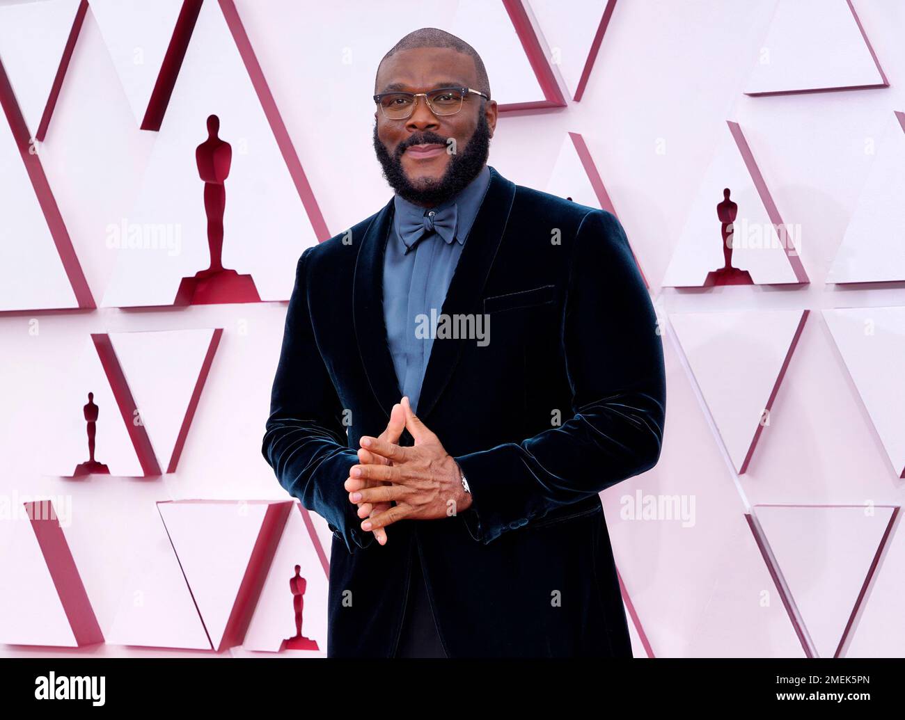 Tyler Perry arrives at the Oscars on Sunday, April 25, 2021, at Union ...