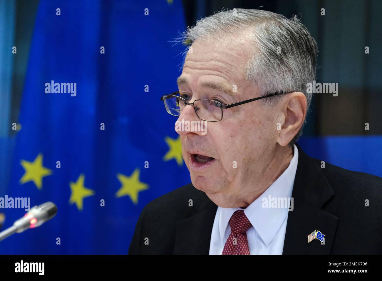 Brussels, Belgium. 24th Jan, 2023. Mark GITENSTEIN, Ambassador of the ...