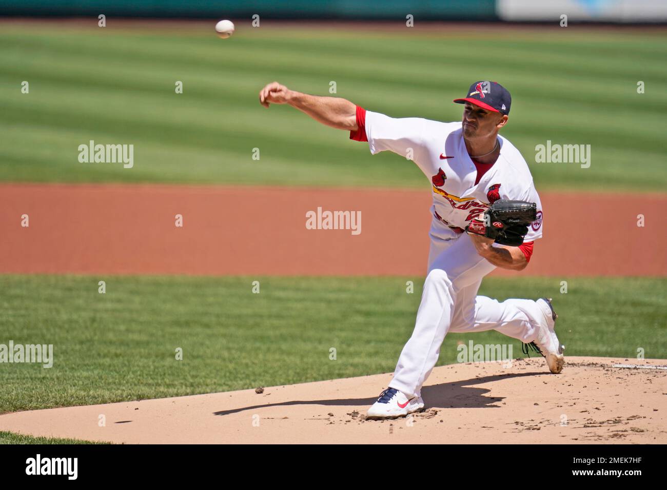 St. Louis Cardinals starting pitcher Jack Flaherty throws during the ...