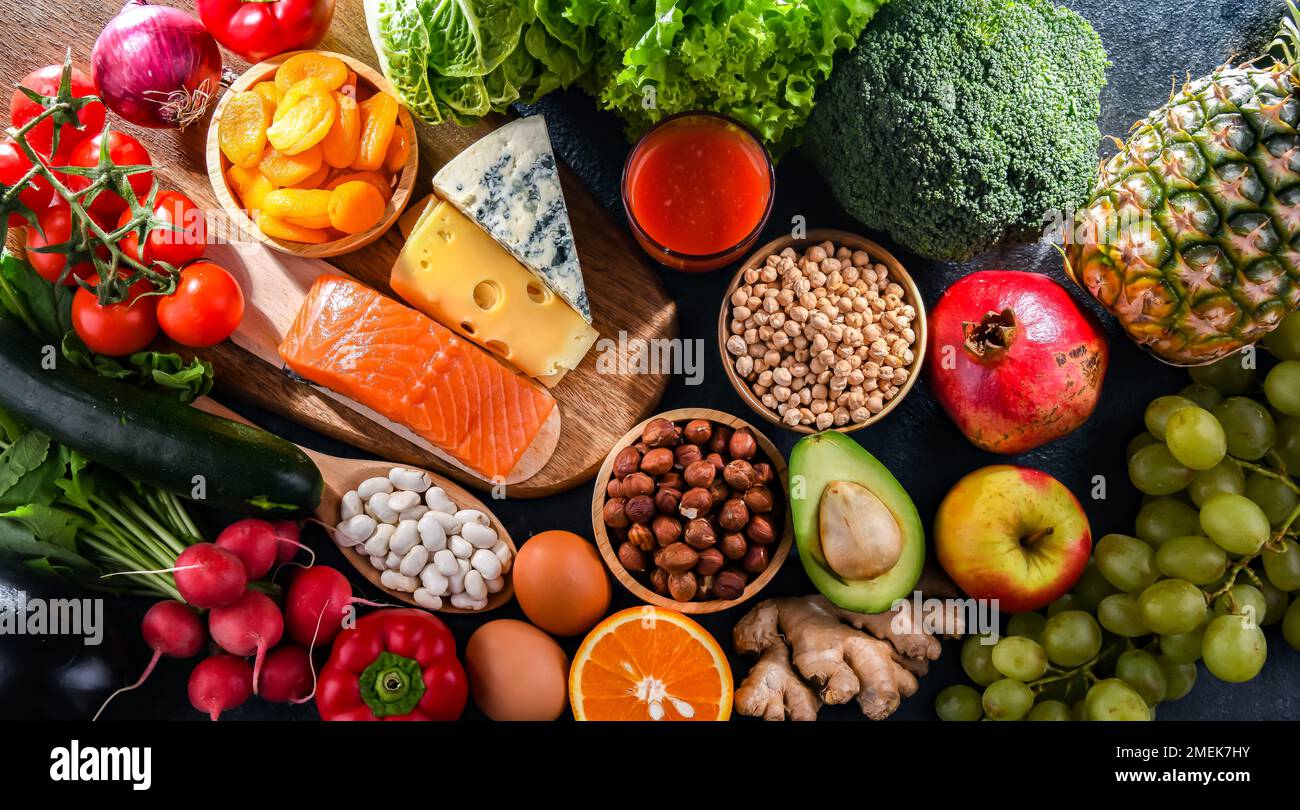 Food products representing the nutritarian diet which may improve ...