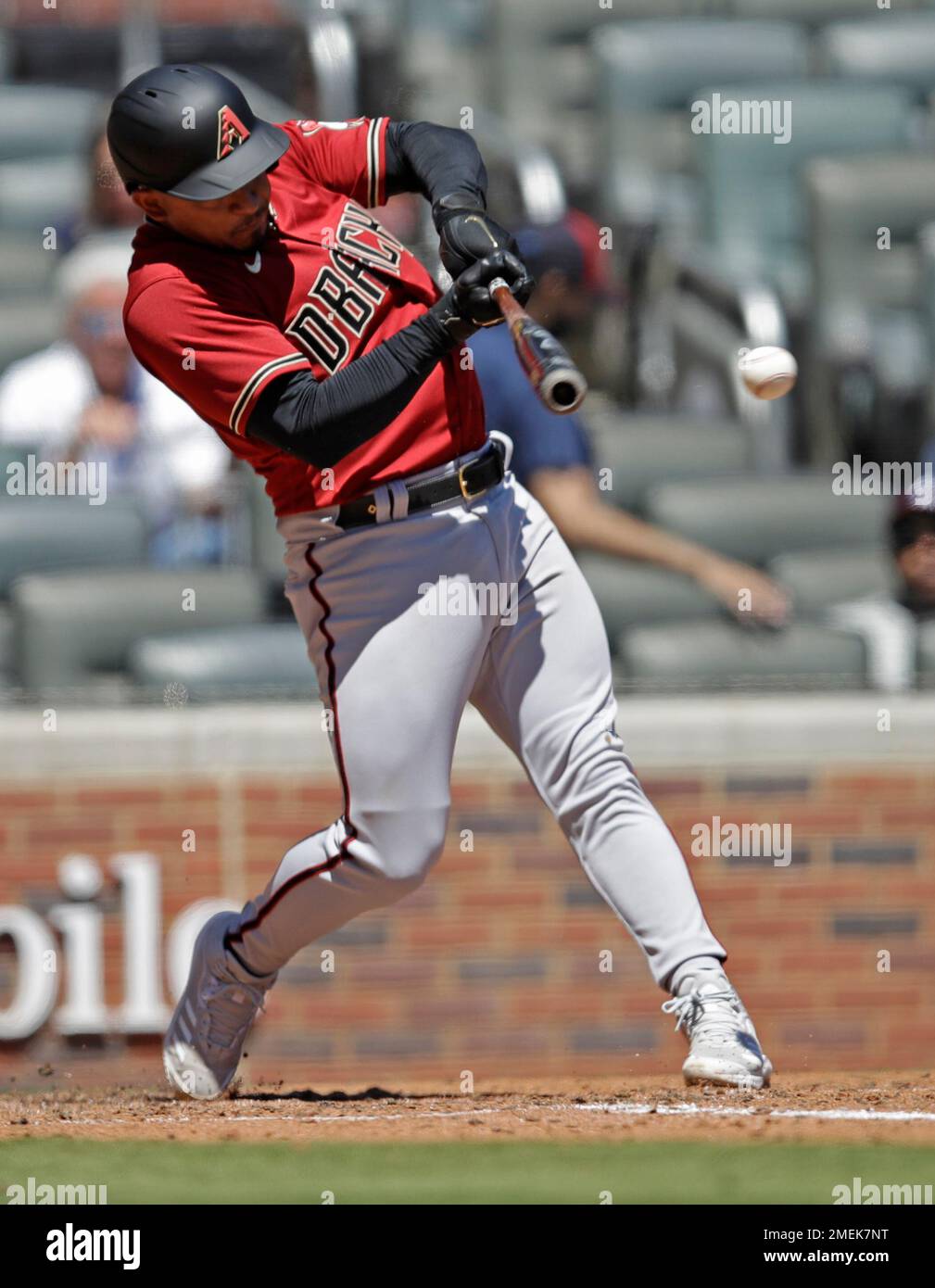 Arizona Diamondbacks' Eduardo Escobar swings for an RBI-single off ...