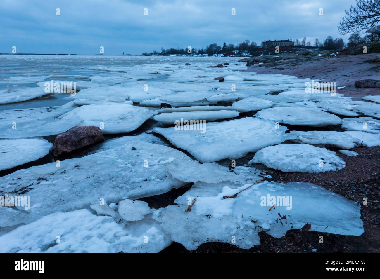 Helsinki Bay, Sea Ice Stock Photo - Alamy