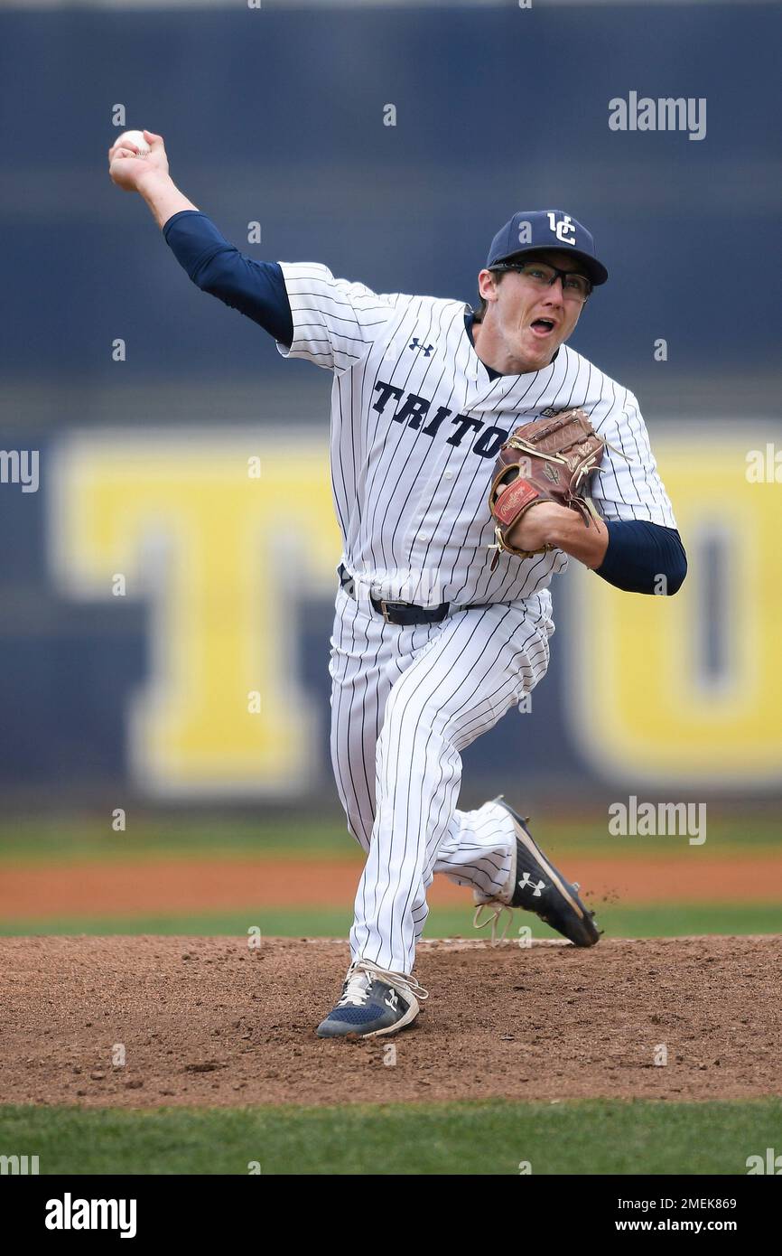 UC San Diego's Noah Conlon pitches during an NCAA baseball game against ...