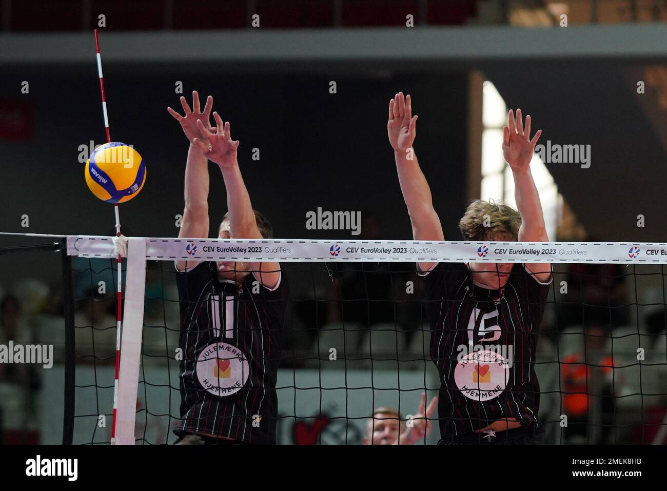 ISTANBUL, TURKIYE - AUGUST 10, 2022: Mikkel Hoff and Simon Tabermann ...