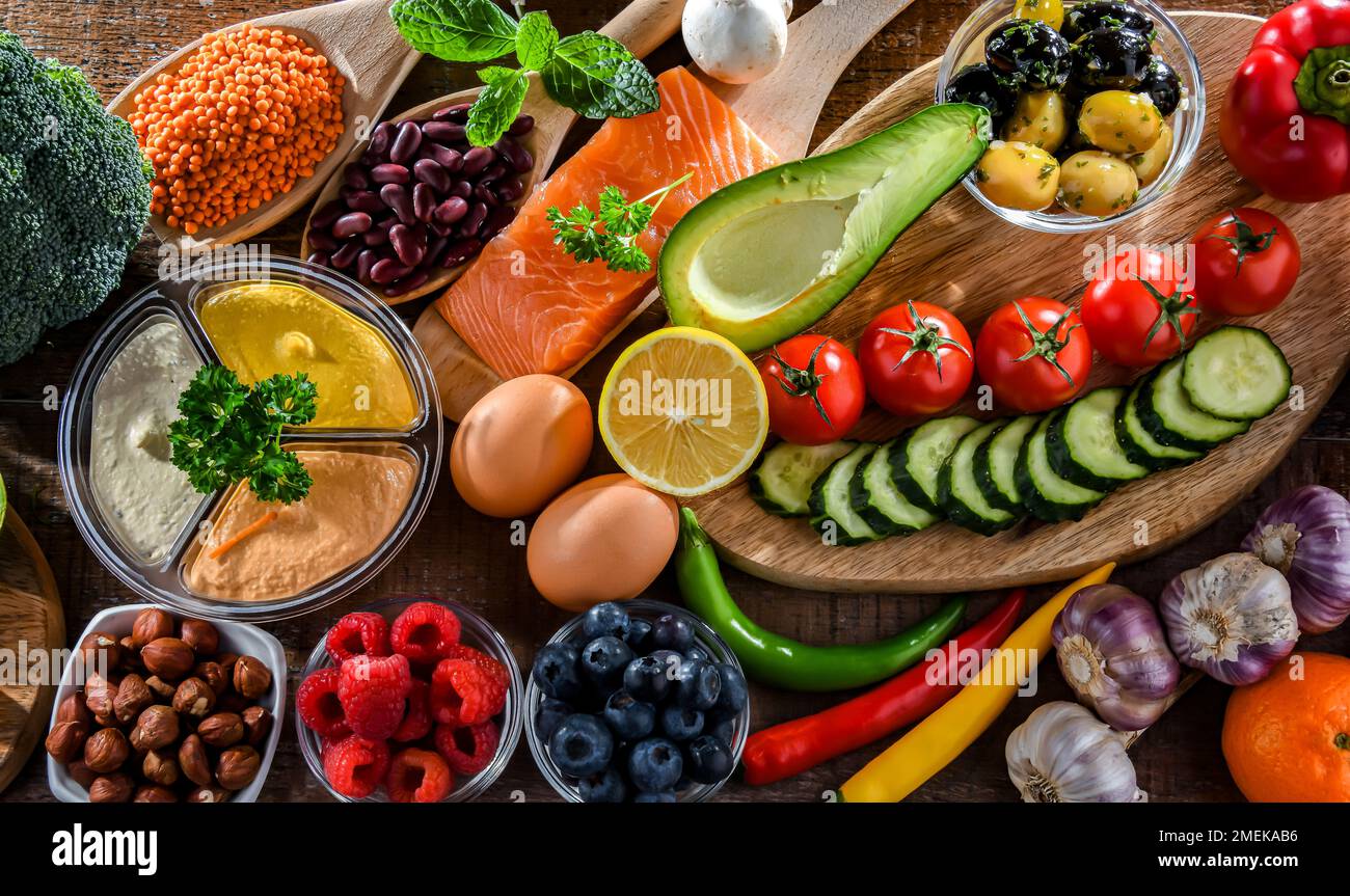 Ingredients of healthy diet that maintains or improves overall health ...