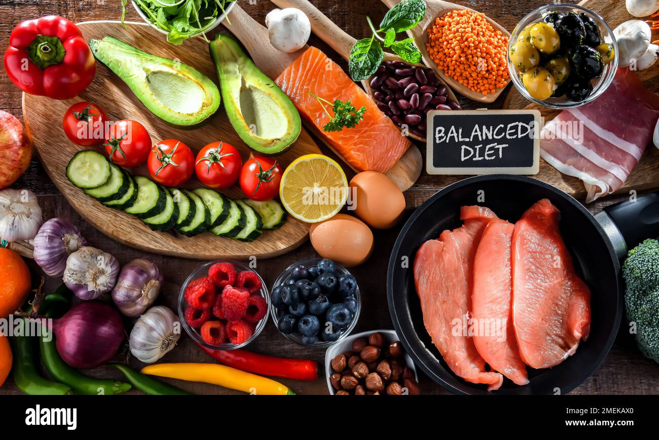 Ingredients of healthy diet that maintains or improves overall health ...