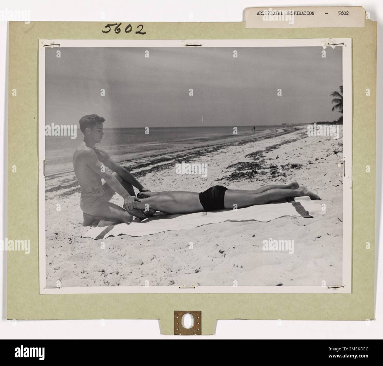 A series of photographs demonstrates the two manual artificial ...