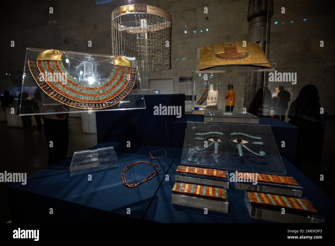 A collection of the jewelry of Princess Neferuptah, the daughter of ...