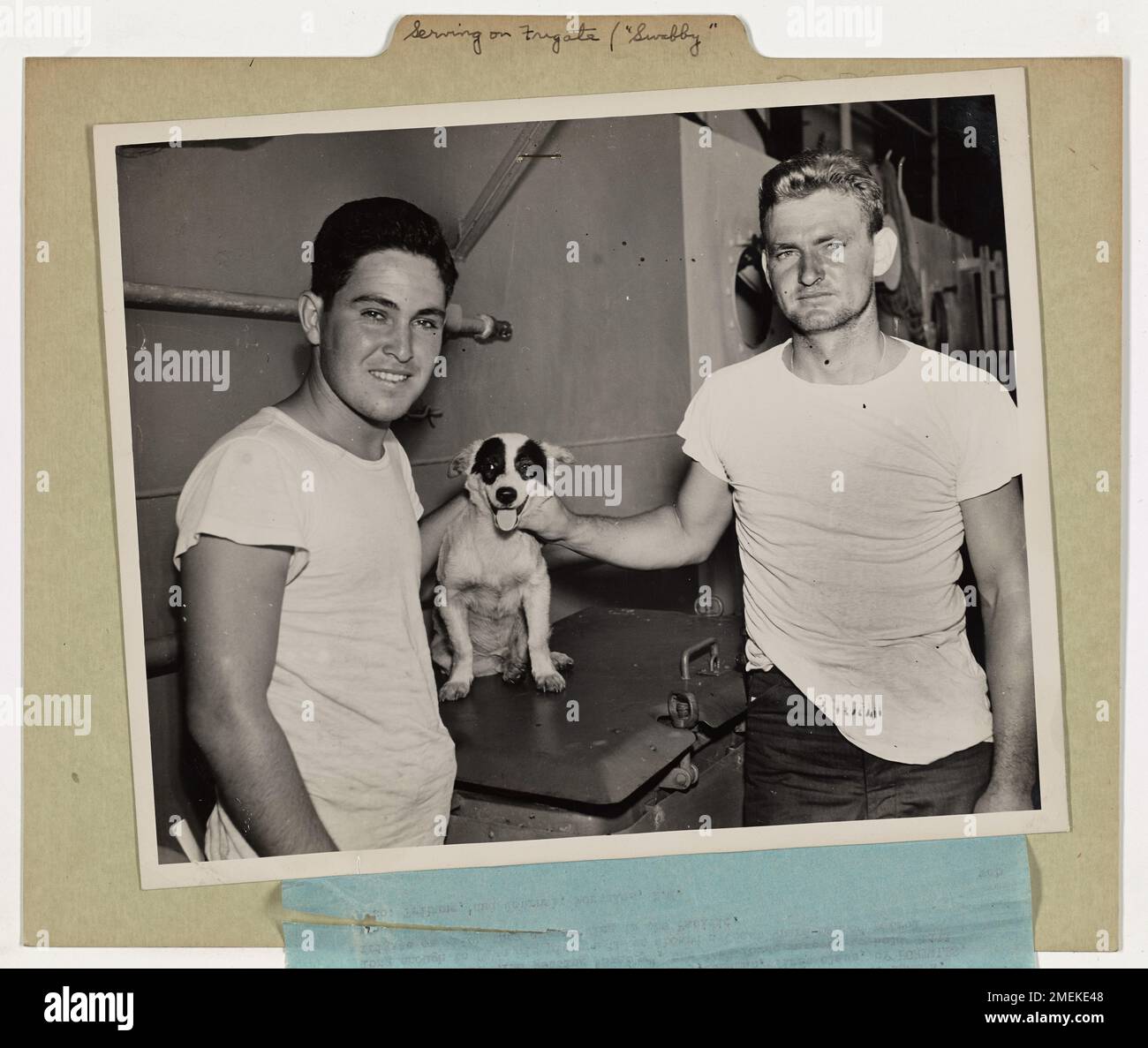 Seamen Charlie Harrison and Orvil Wooley, stationed aboard a Coast ...