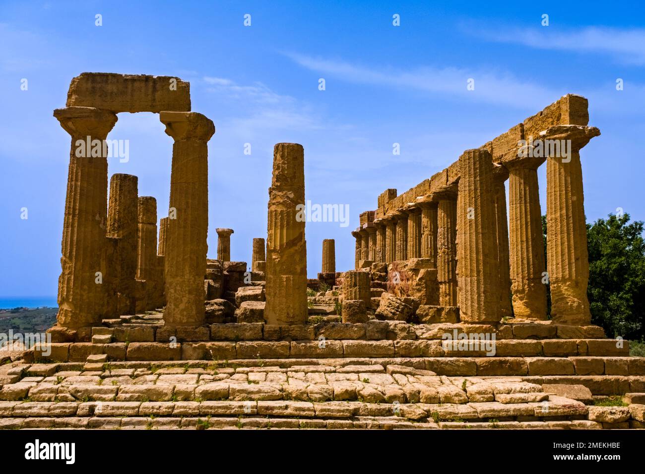 The Temple of Hera Lacinia, Tempio di Giunone, in the Valley of the ...