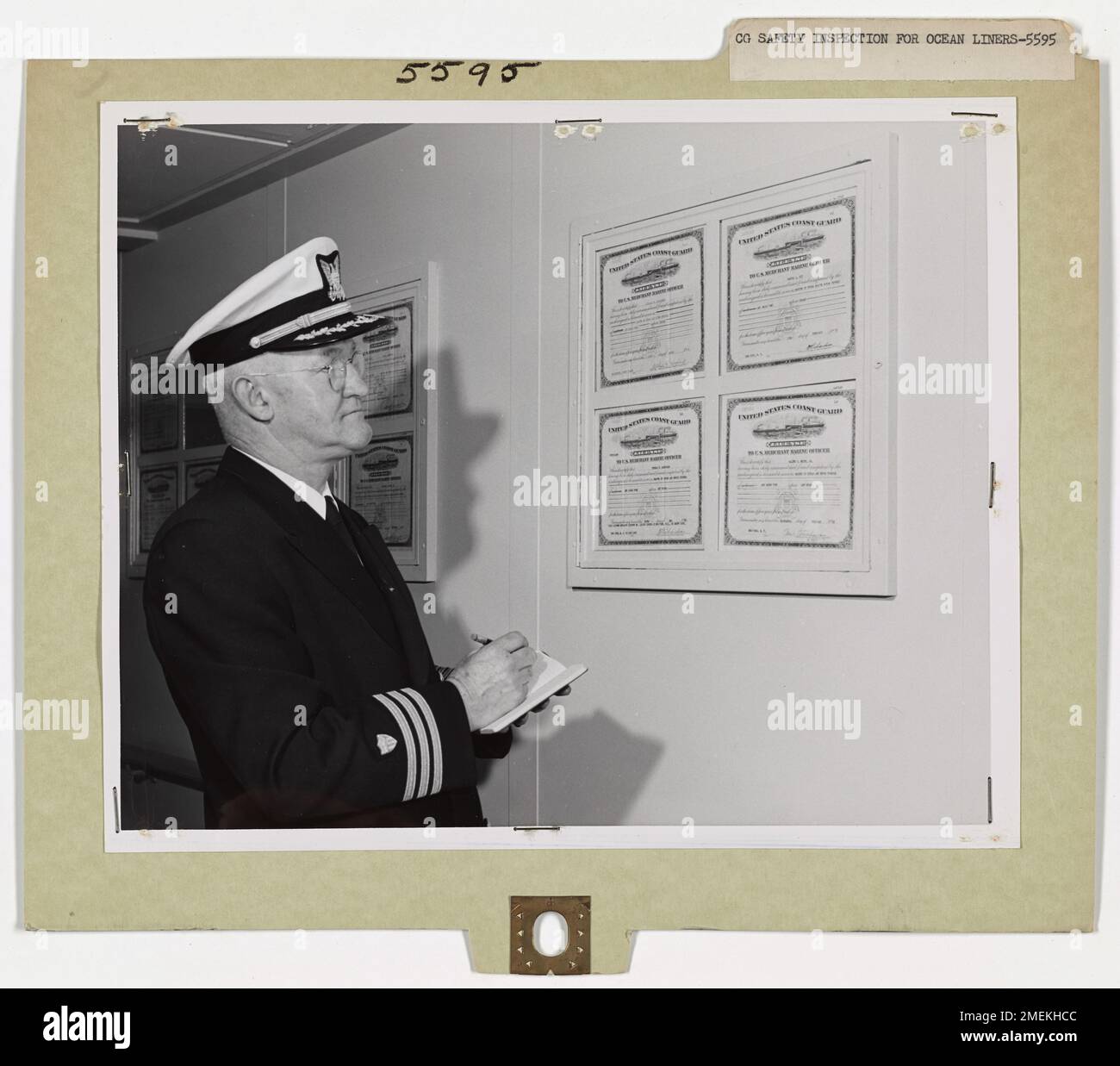 Commander Paul H. Browne of the U.S. Coast Guard conducts safety ...