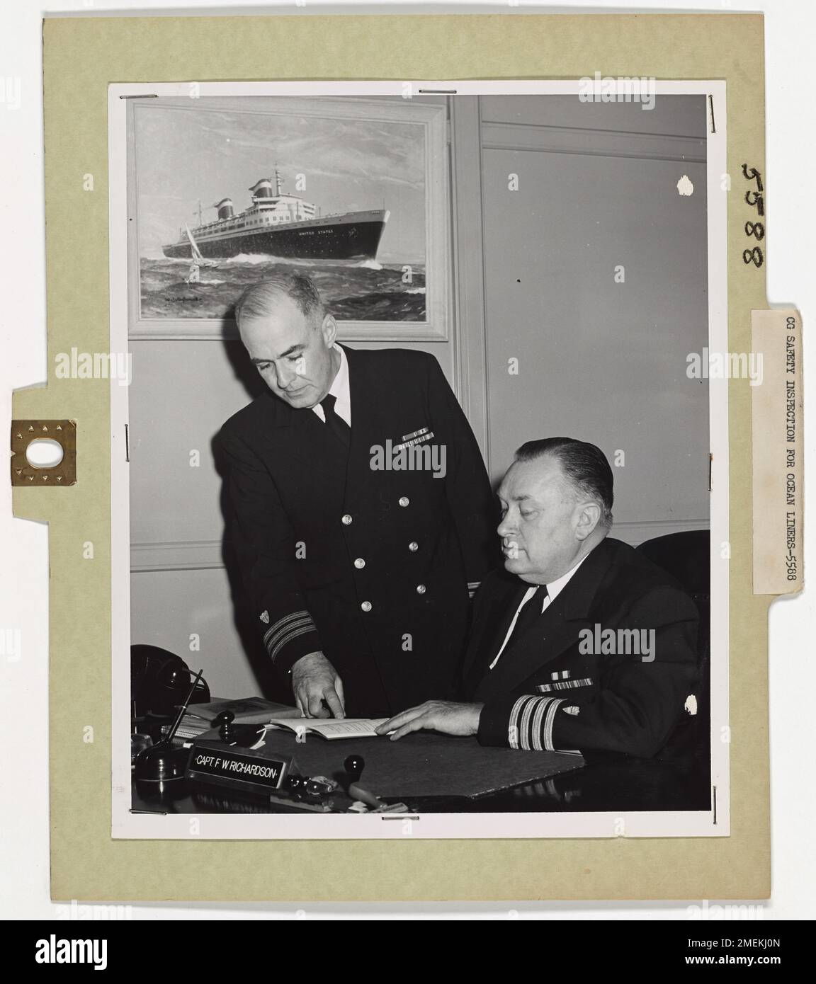 This image shows Commander Robert H. Burtt completing a safety ...