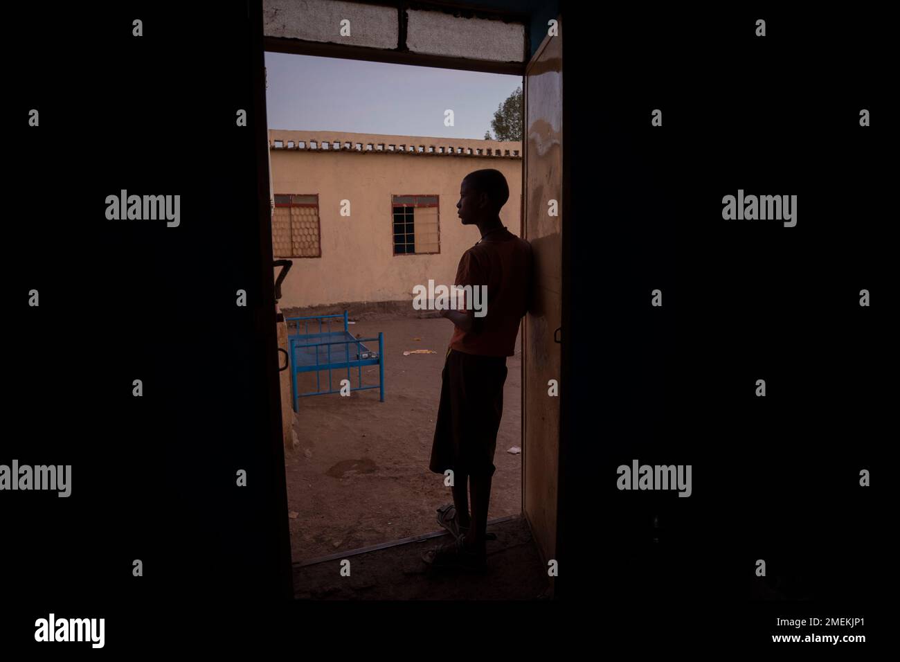 Tigrayan 11-year-old Daniel Gebremariam, wakes up inside his family's ...