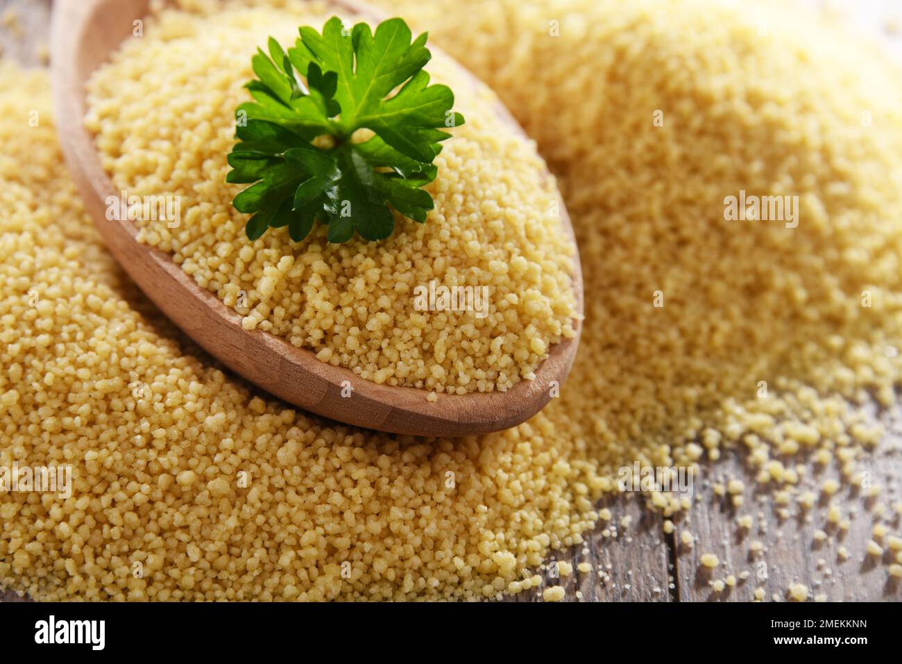 Composition with uncooked couscous Stock Photo - Alamy